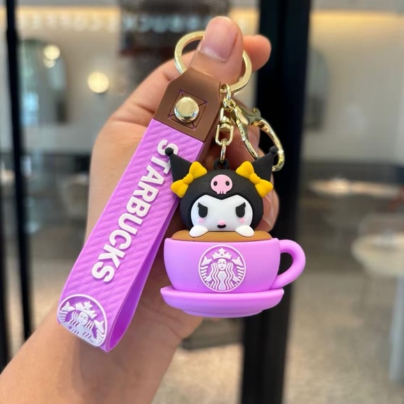 Accessories | Starbucks Pink Cup Keychain | Poshmark